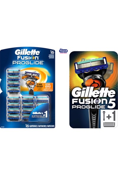 Gillette Fusion Proglıde 16 Lı Yedek Yeni+ Proglide 1up Set Gillette Fusion Proglıde 16 Lı Yedek Yeni+ Proglide 1up Set