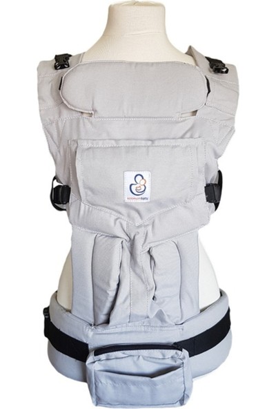 Solomombaby Her Yöne Gri Ergonomik Kanguru