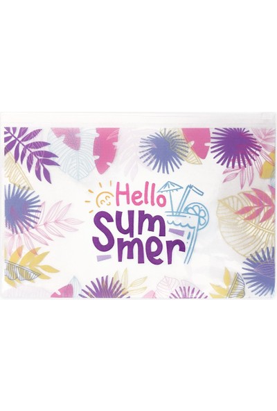 Artikel Hello Summer Şeffaf Çok Amaçlı Makyaj ve Organizer Plaj El Çantası Artikel Hello Summer Şeffaf Çok Amaçlı Makyaj ve Organizer Plaj El Çantası