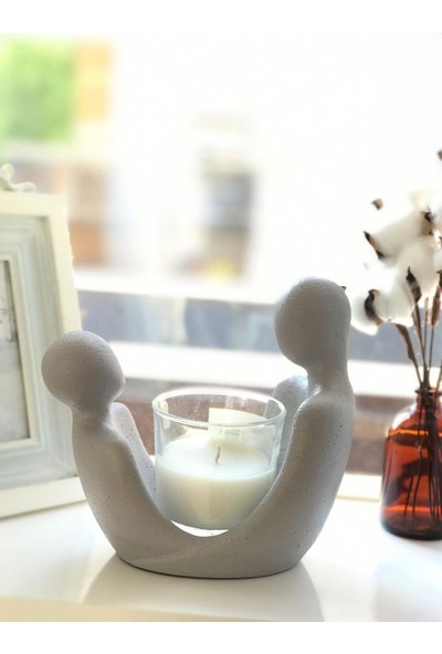 Sevgili Saksı Veya Mumluk Hediye Mum Ile PS4055