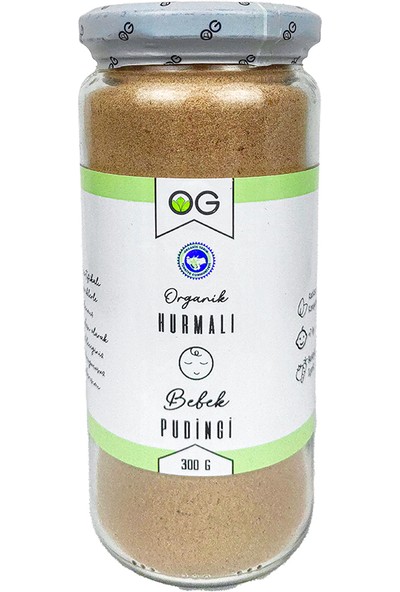 OG natural Organik Sertifikalı Hurmalı Bebek Pudingi +7 Ay 300 gr