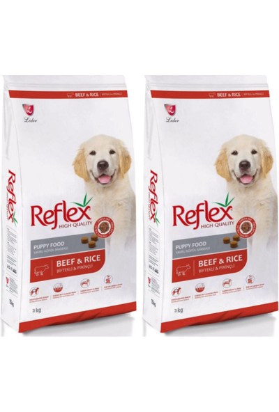 Reflex Biftekli & Pirinçli Yavru Köpek Maması 3 kg x 2 Adet