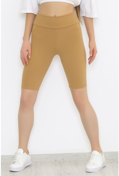 İsun Store Fitilli Kısa Tayt Sütlükahve - 8824.1567. İsun Store Fitilli Kısa Tayt Sütlükahve - 8824.1567.