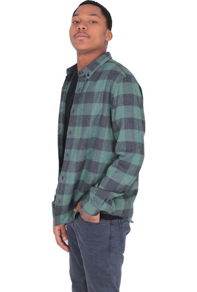 Five Pocket Erkek Oduncu Gömlek - Haki