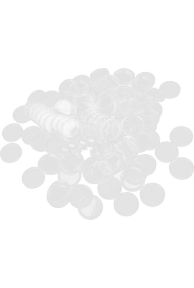 Tahsil 100 Adet Paralar Kutusu Tutucu Kapsül Konteyner Sikke Yuvarlak Kılıf 22MM Tahsil 100 Adet Paralar Kutusu Tutucu Kapsül Konteyner Sikke Yuvarlak Kılıf 22MM
