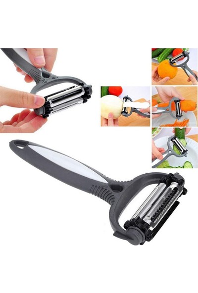 Hera Renkli Saplı 3 Başlı Çelik Soyacak