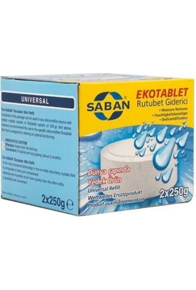 Saban Nem Alıcı Tablet Yeşil Elma 500GR Saban Nem Alıcı Tablet Yeşil Elma 500GR