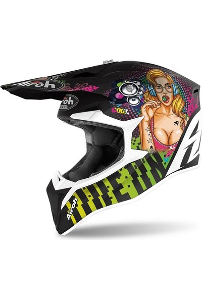 Aıroh Wraap Pın Up Matt Çocuk Kask Aıroh Wraap Pın Up Matt Çocuk Kask