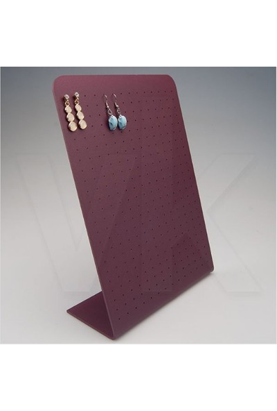 Vitrin Kutu Top Küpelik Pleksi Büyük Boy Bordo Vitrin Kutu Top Küpelik Pleksi Büyük Boy Bordo