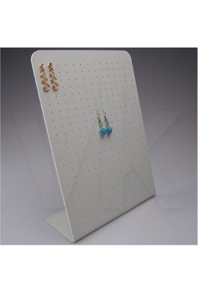 Vitrin Kutu Top Küpelik Standı Büyük Boy Beyaz Vitrin Kutu Top Küpelik Standı Büyük Boy Beyaz