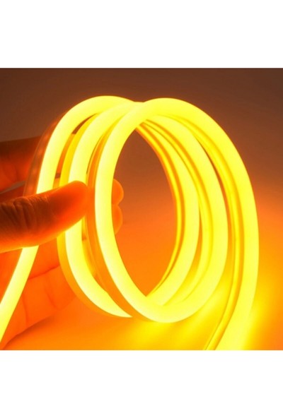 Viralighting Neon Esnek Şerit LED 3 Metre Amber + 220 Volt Fiş Viralighting Neon Esnek Şerit LED 3 Metre Amber + 220 Volt Fiş