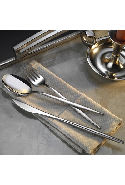 Fecra Ece 84 Parça Sade Çatal Kaşık Bıçak Takımı Fecra Ece 84 Parça Sade Çatal Kaşık Bıçak Takımı