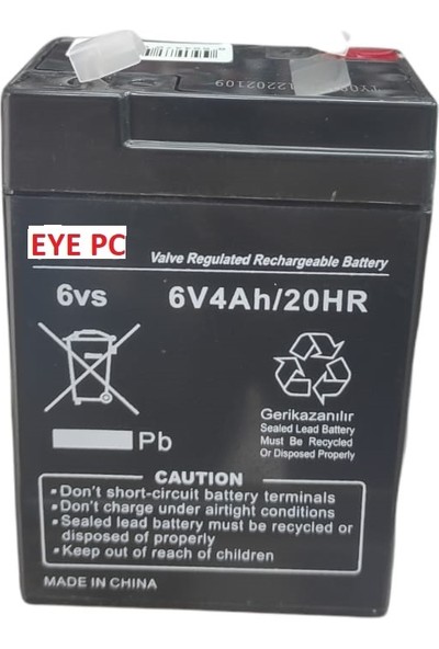 Ncpline 6 Volt Oyuncak Araba Aküsü Ncpline 6 Volt Oyuncak Araba Aküsü