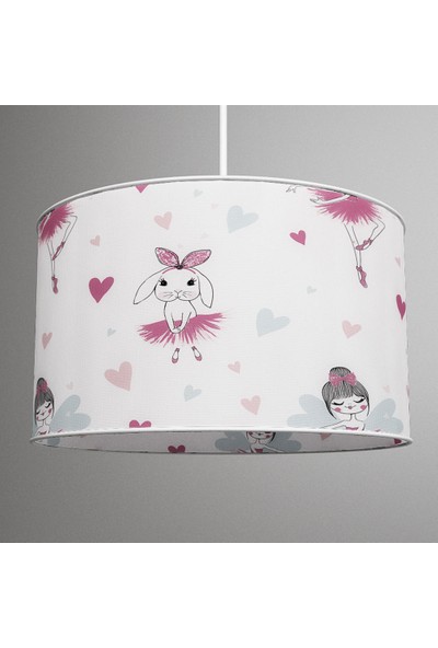 Ayze Home Balerin Desen Kız Çocuk Odası Baskılı Avize