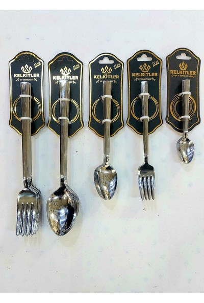 Kelkitler Çelik 12 Kişilik 60 Parça Çatal Kaşık Takımı