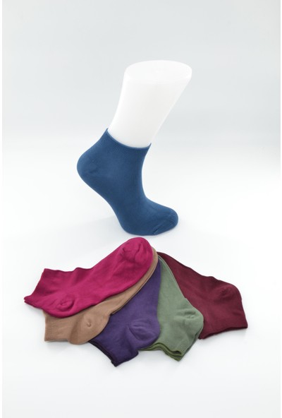 Flora Dikişsiz Bambu Patik Çorap 6