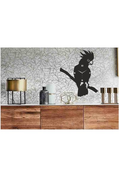 Hediyelikevi Papagan Temalı Dekoratif Ahşap Duvar Saati Hediyelikevi Papagan Temalı Dekoratif Ahşap Duvar Saati