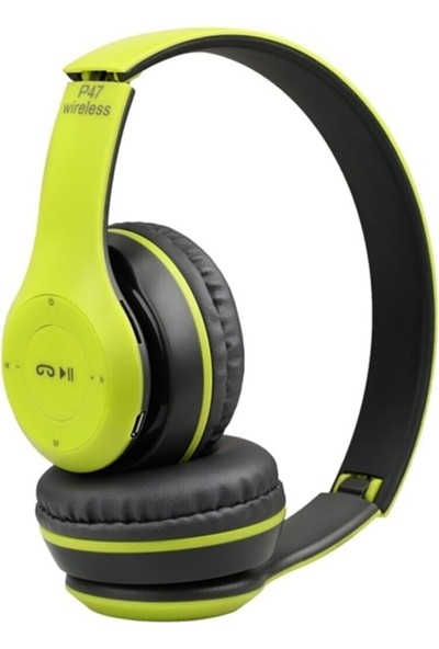 P47 5.0+Edr Fm Radyo Extra Bass Kulak Üstü Kulaklık - Yeşil 6989532512530 P47 5.0+Edr Fm Radyo Extra Bass Kulak Üstü Kulaklık - Yeşil 6989532512530