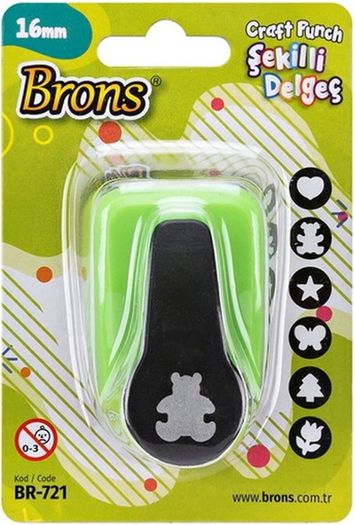 Brons Şekill Delgeç - 16MM - Ayıcık (BR-721)