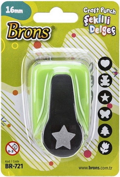 Brons Şekilli Delgeç - 16M - Yıldız (BR-721)