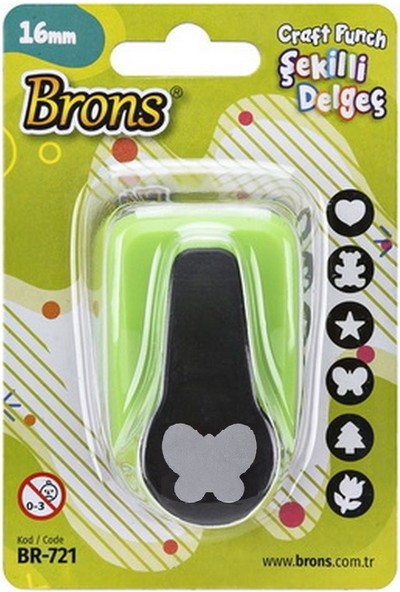 Brons Şekilli Delgeç - 16M - Kelebek (BR-721) Brons Şekilli Delgeç - 16M - Kelebek (BR-721)