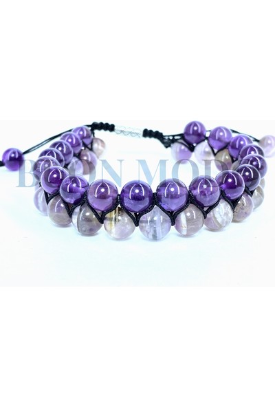 Bileklik Doğal Taş Bileklik (Ametist Taşı)
