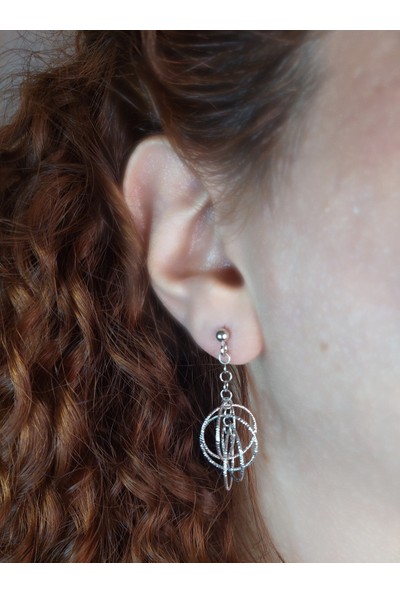 Noia Silver Sallantılı Halka Küpe