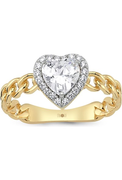 Favori Kalp Taşlı Yüzük