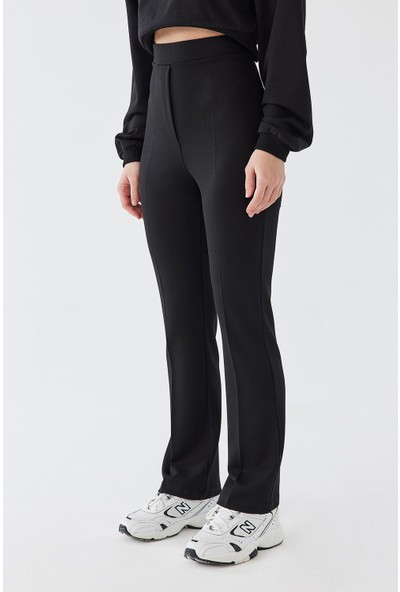 Suud Collection Siyah Toparlayıcı Flare Pantolon Suud Collection Siyah Toparlayıcı Flare Pantolon
