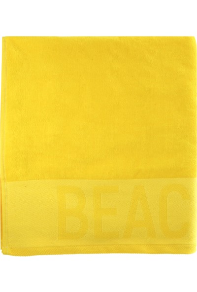 Fabrika Sarı Kadın Plaj Havlusu