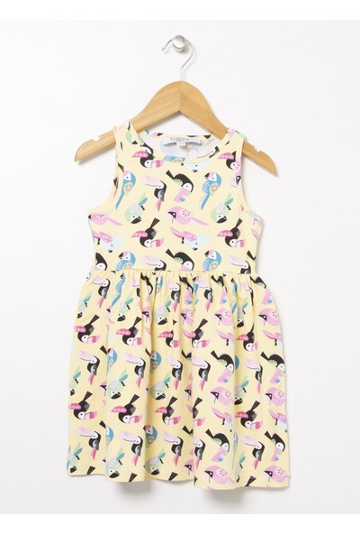 Limon Avril D1 Sarı Bisiklet Yaka Diz Üstü Standart Fit Kız Çocuk Desenli Elbise Limon Avril D1 Sarı Bisiklet Yaka Diz Üstü Standart Fit Kız Çocuk Desenli Elbise