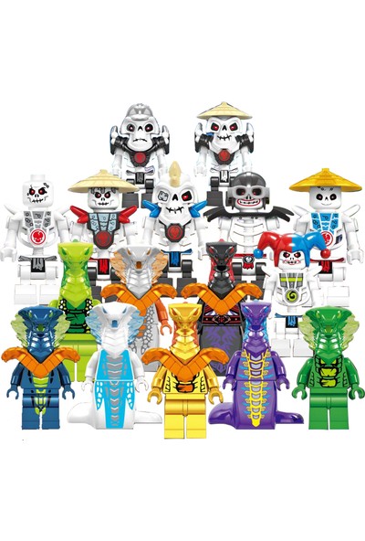 Trump 16 Adet Ninjago Mini Figürler Kai Jay Sensei Wu Usta Yapı Taşları Oyuncaklar (Yurt Dışından) Trump 16 Adet Ninjago Mini Figürler Kai Jay Sensei Wu Usta Yapı Taşları Oyuncaklar (Yurt Dışından)