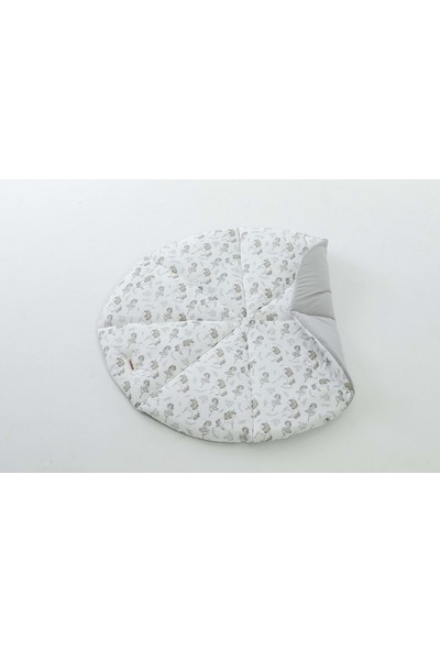 Her Bebek Yuvarlak Oyun Matı - Gri Unicorn