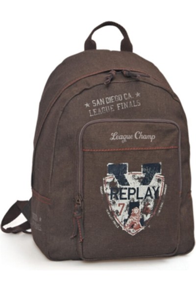 Yaygan Unisex Kahverengi Okul Çantası