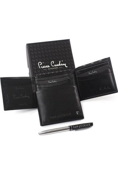 Pierre Cardin Kişiye Özel Pierre Cardin Deri Erkek Cüzdanı P2361