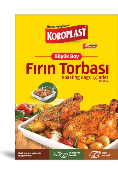 Koroplast Fırın Poşeti Büyük Boy 45X50 cm