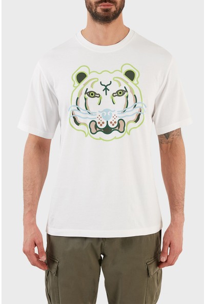 Kenzo Pamuklu Baskılı Regular Fit Bisiklet Yaka T Shirt Erkek T Shirt Fc5 5TS209 4sa 01B Kenzo Pamuklu Baskılı Regular Fit Bisiklet Yaka T Shirt Erkek T Shirt Fc5 5TS209 4sa 01B