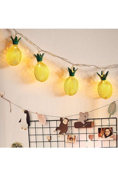 Tuuverse Dekoratif 3D Ananas Ampüllü LED Aydınlatma 10 Ledli Tuuverse Dekoratif 3D Ananas Ampüllü LED Aydınlatma 10 Ledli