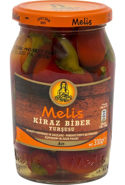 Melis Kiraz Biber Turşusu 330 gr Melis Kiraz Biber Turşusu 330 gr