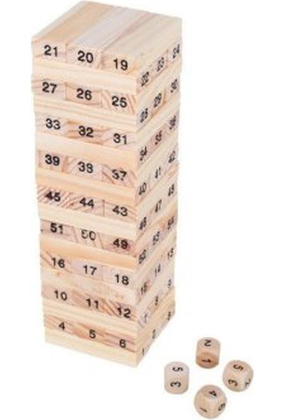 Mağazan Sepete Jenga Denge Oyunu Rakamlı 48 Parça Mağazan Sepete Jenga Denge Oyunu Rakamlı 48 Parça