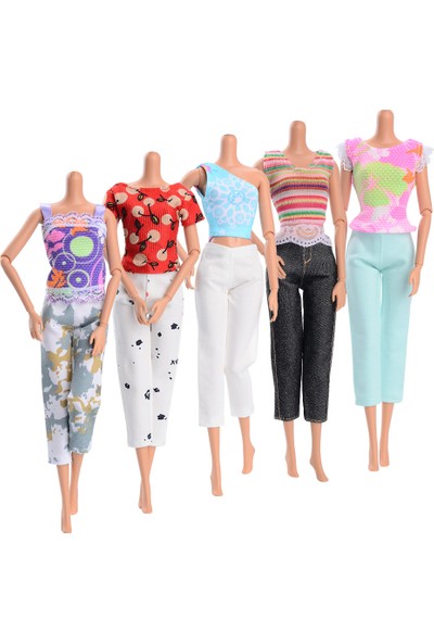 Catteo 5 Parça Barbie Kıyafet Takımı (Yurt Dışından)