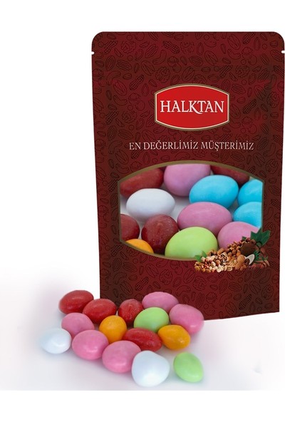 Halktan Badem Çikolatalı Renkli 250 Gr. Halktan Badem Çikolatalı Renkli 250 Gr.