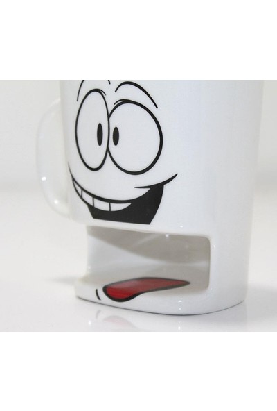 Amazeus Bisküvi Koymalı Kupa Bardak Dekoratif Hediyelik