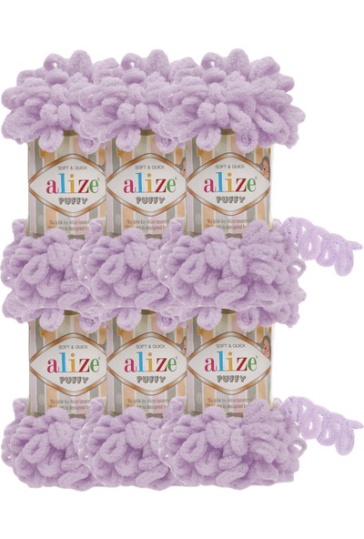 Alize Puffy 90 x 90 cm Bebek Battaniyesi Için 6 Adet El Ile Örülen Açık Lila Rengi El Örgü Ipi Alize Puffy 90 x 90 cm Bebek Battaniyesi Için 6 Adet El Ile Örülen Açık Lila Rengi El Örgü Ipi