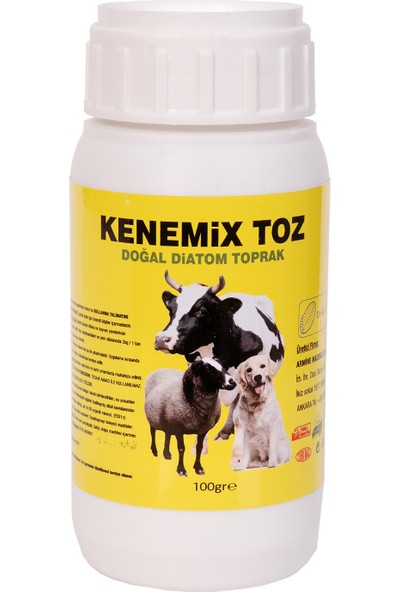 Kenemix KEN-100 Kene Bit Pire Önleyen Doğal Diatom Toprak Kenemix Di-Ar Ultra 100 gr Kenemix KEN-100 Kene Bit Pire Önleyen Doğal Diatom Toprak Kenemix Di-Ar Ultra 100 gr