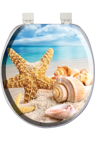 Merdem Desenli Klozet Kapağı