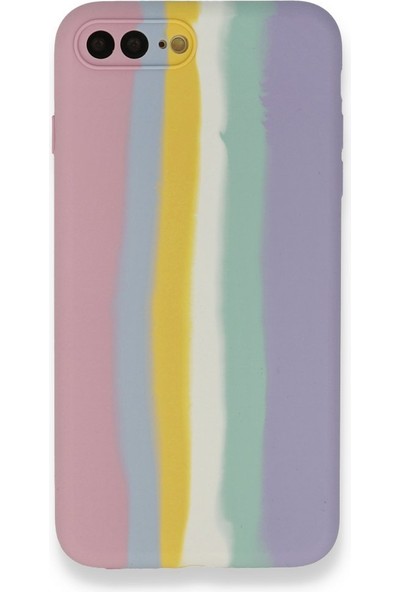 Teknocase iPhone 7-8 Plus Uyumlu -Kir Leke Tutmaz Rainbow Lansman Kılıf Lila-Pembe Teknocase iPhone 7-8 Plus Uyumlu -Kir Leke Tutmaz Rainbow Lansman Kılıf Lila-Pembe