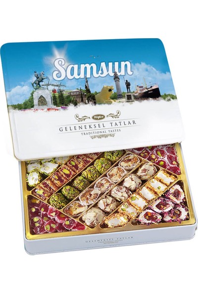 Tuğba Kuruyemiş Geleneksel Tatlar Metal Kutu 540 gr (Samsun) Tuğba Kuruyemiş Geleneksel Tatlar Metal Kutu 540 gr (Samsun)