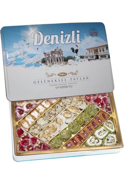 Tuğba Kuruyemiş Geleneksel Tatlar Metal Kutu 540 gr (Denizli) Tuğba Kuruyemiş Geleneksel Tatlar Metal Kutu 540 gr (Denizli)