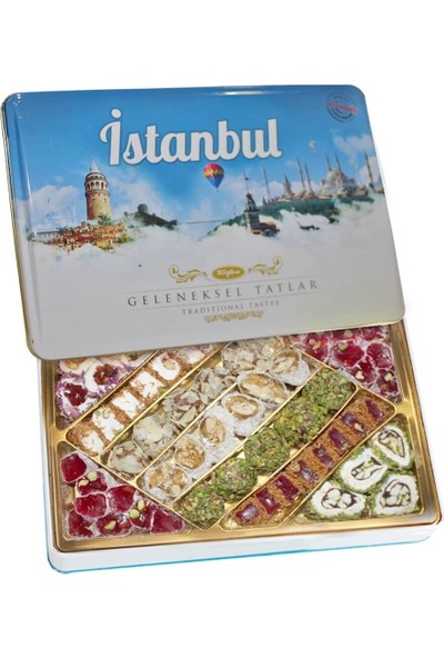 Tuğba Kuruyemiş Geleneksel Tatlar Metal Kutu 540 gr (Istanbul) Tuğba Kuruyemiş Geleneksel Tatlar Metal Kutu 540 gr (Istanbul)